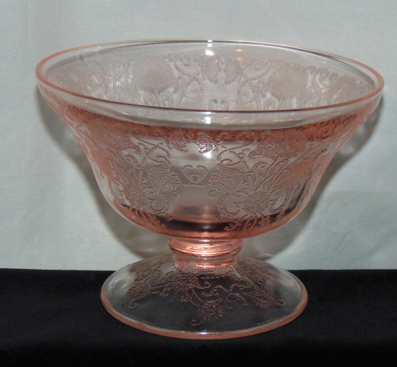 Hazel Atlas FLORENTINE #2 PINK *3 1/2" CANDY BOTTOM ONLY* | eBay