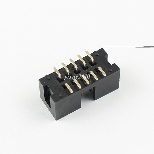 20Pcs 2.54mm 2x5 Pin 10 Pin SMT SMD Male Shrouded Box Header PCB IDC ...