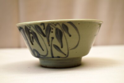 Antique Chinese Ming Dynasty Blue & White Bowl Swatow Zhangzhou Ware ...