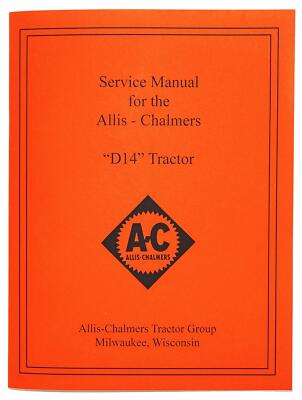 Allis Chalmers D14 Service Manual | eBay