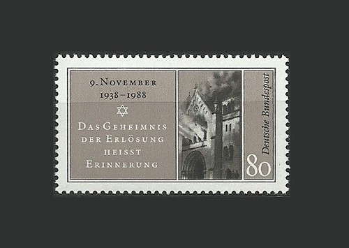 Germany Stamps 1988 The 50th Anniversary of the Crystal Night - MNH ...