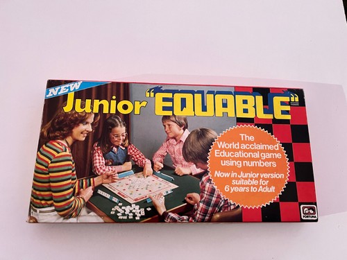 Junior Equable Vintage 1973 Board Game Scrabble Numbers Game Fortuna ...