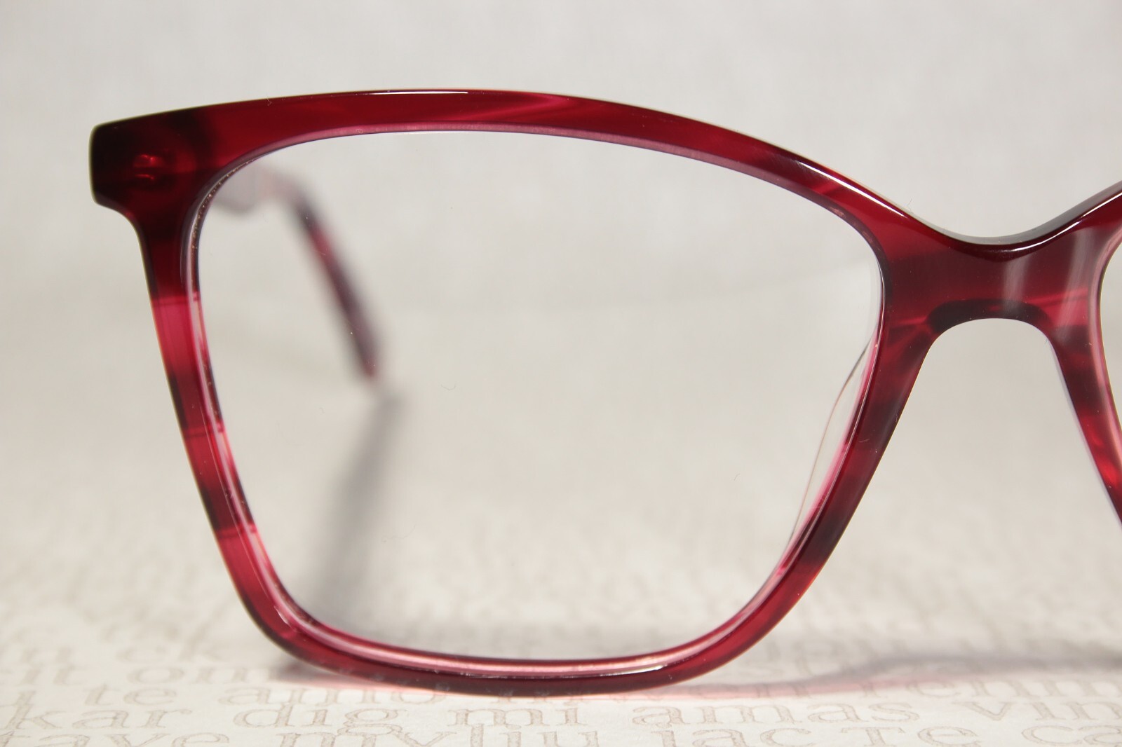Oversize Style Lush Deep Red Eyeglass Frames Swedish OFFICE OF-4967 ...