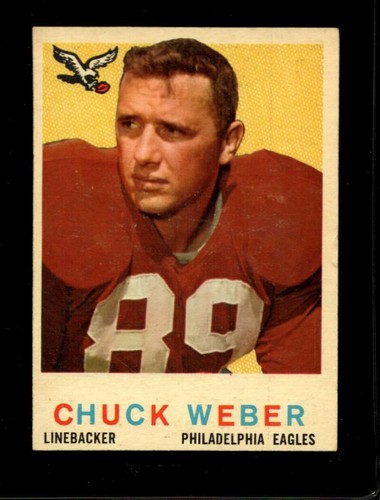 1959 TOPPS #94 CHUCK WEBER VGEX (RC) EAGLES *SBA4774 | eBay