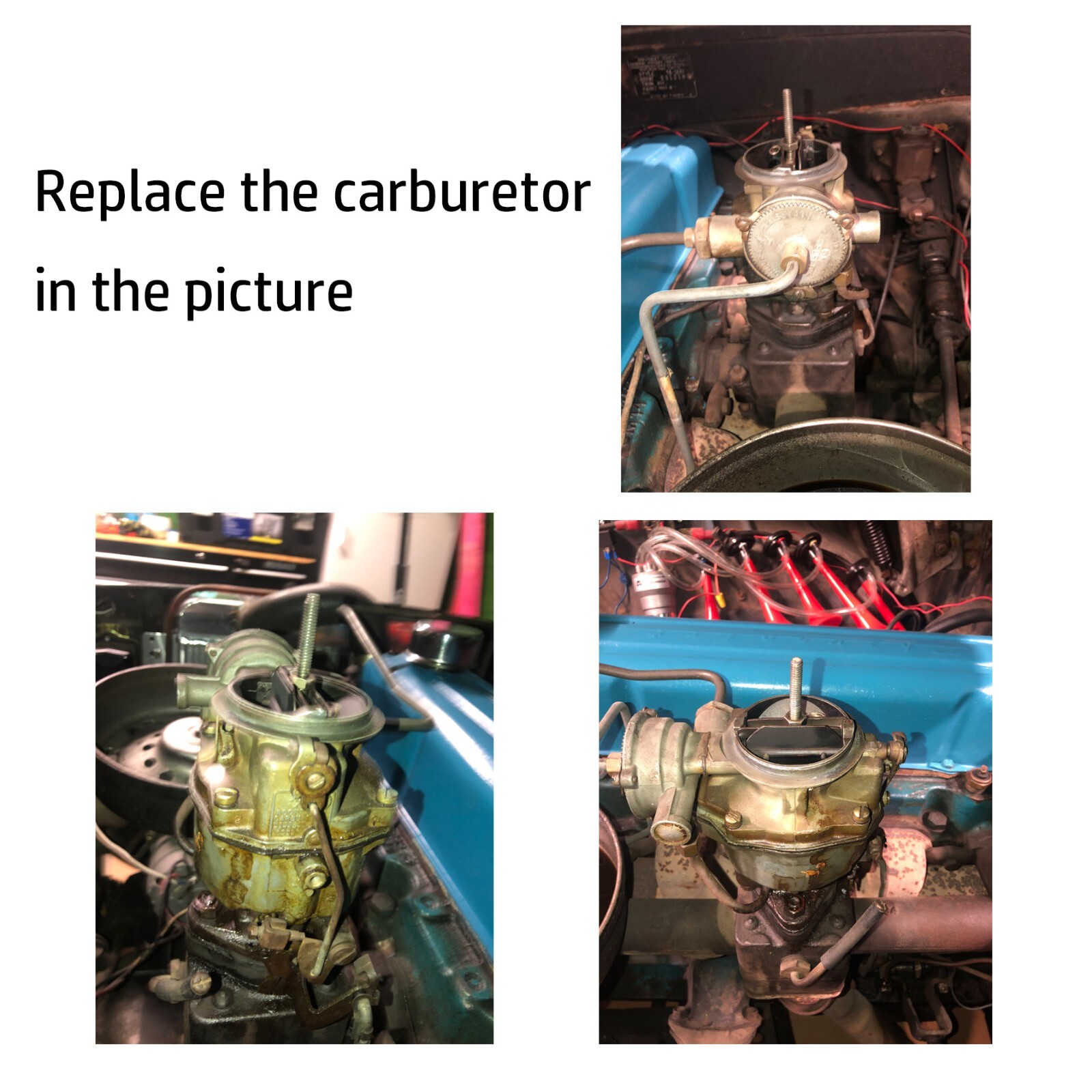 1 barrel Rochester Carb automatic choke Chevry GMC 1957-1962 235ci 6 ...