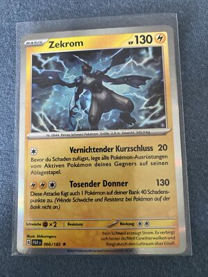 Zekrom 066/182 HOLO Pokemon Paradox Rift Karte Deutsch | eBay.de