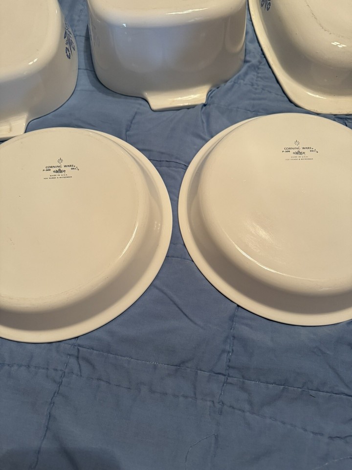 VTG Corning Ware Lot; Blue Cornflower Pattern 40+ Years Old; Used, Good ...