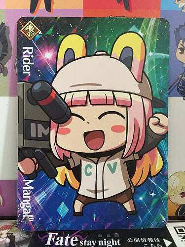 Rider Learning with Manga Rider Fate/Grail League Card FGO Grand Order ...