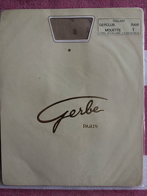 Collant GERBE t. 1 - 8 1/2 modèle MOUETTE Gerclub RAMI avec SOIE NEUF ...