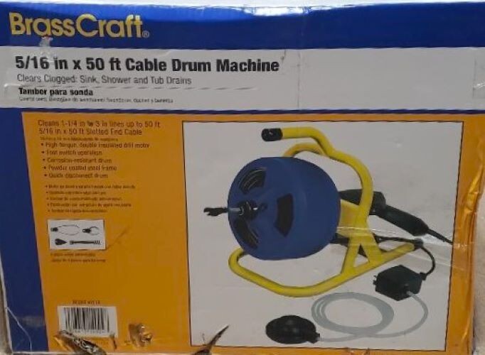 BrassCraft BC260 5/16 in. x 50 ft. Cable Drum Machine 26613140247| eBay
