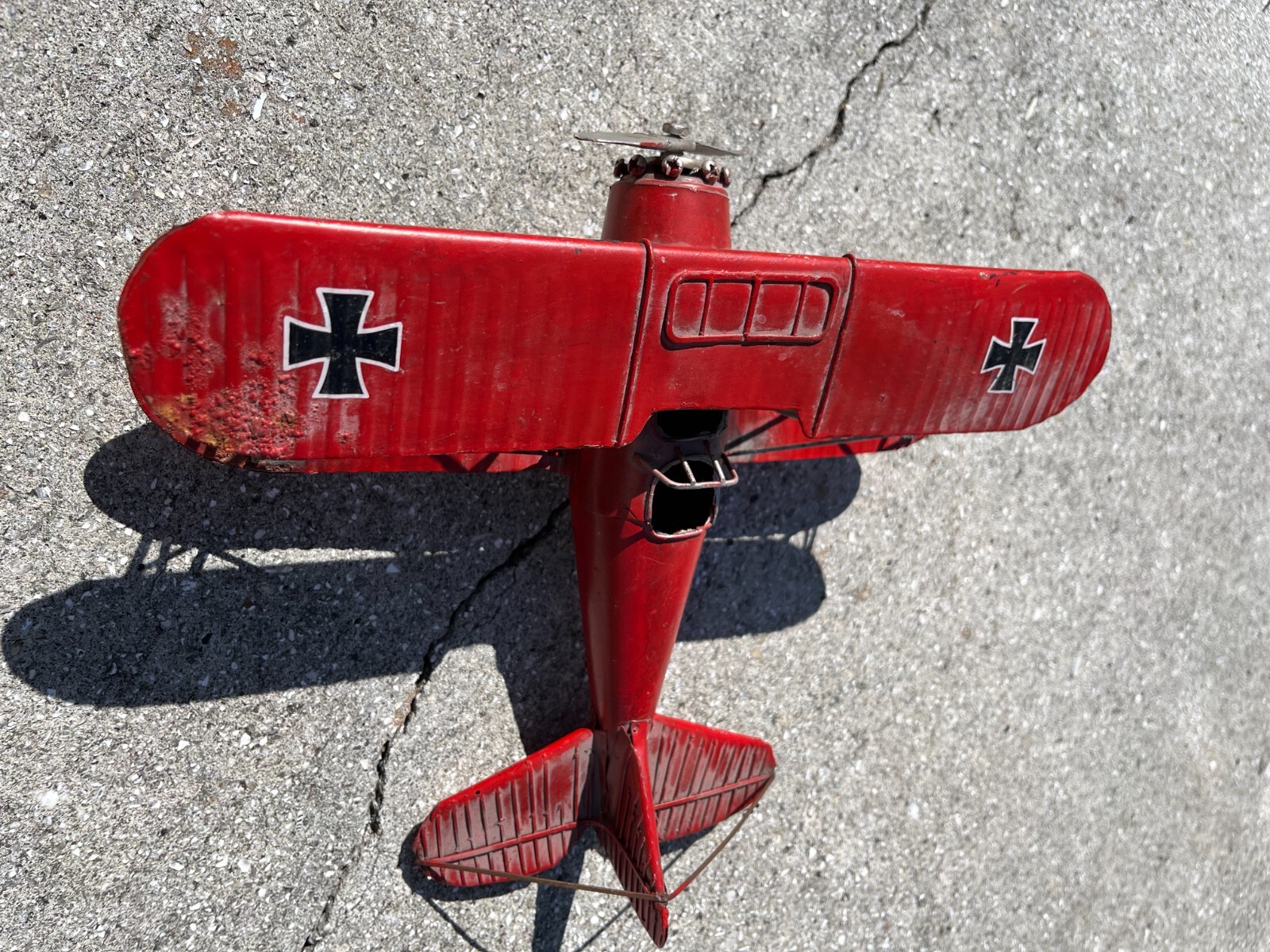 Vintage Red Baron Metal Model Airplane "Rare" | eBay