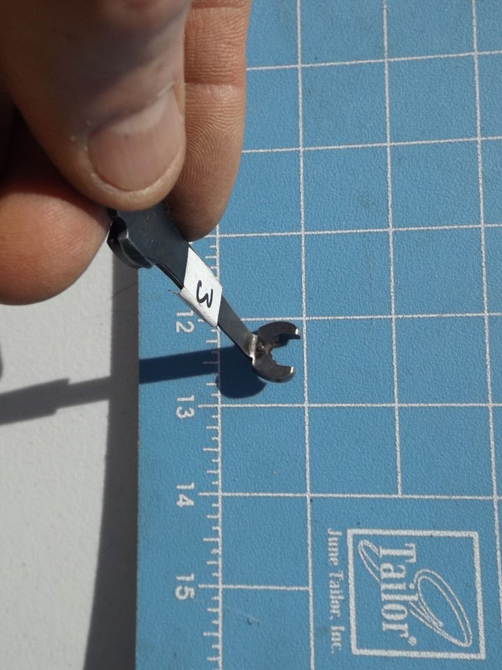 Vintage DW King Rear Rifle Sight w/ 3" long shank Large Buckhorn Lot #3 ...