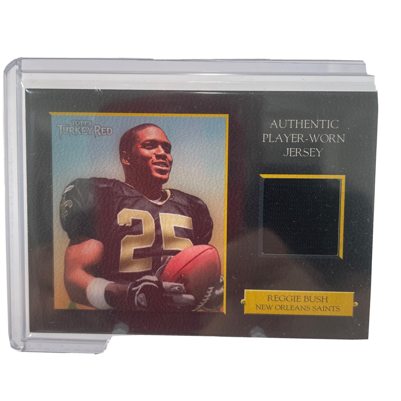 REGGIE BUSH 2006 TOPPS TURKEY RED PLAYER-WORN JERSEY ROOKIE CARD #TRR ...