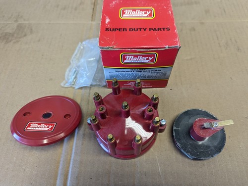 Mallory 208 Cap & Rotor 8 Cylinder Distributor Screw Down New, OLD ...
