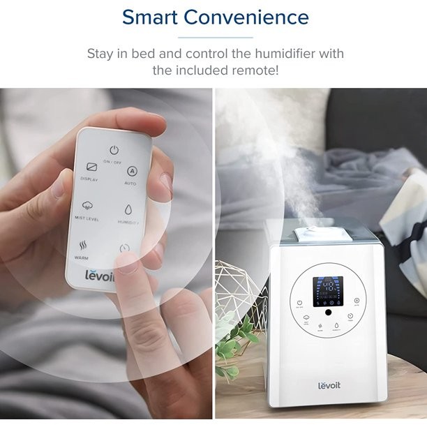 Levoit LV600HH-RXW Hybrid Ultrasonic Humidifier with Bonus Absorption ...