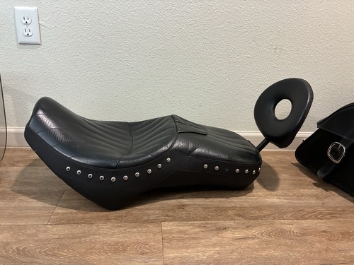 Corbin Motorcycle Leather Seat with /Backrest | eBay