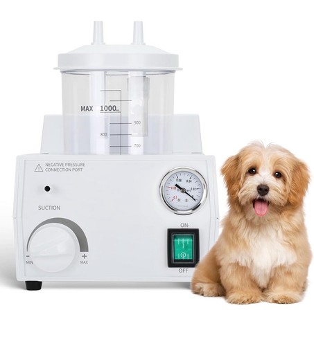 1000ml Portable Veterinary Suction Machine Large Capacity for Home Use ...