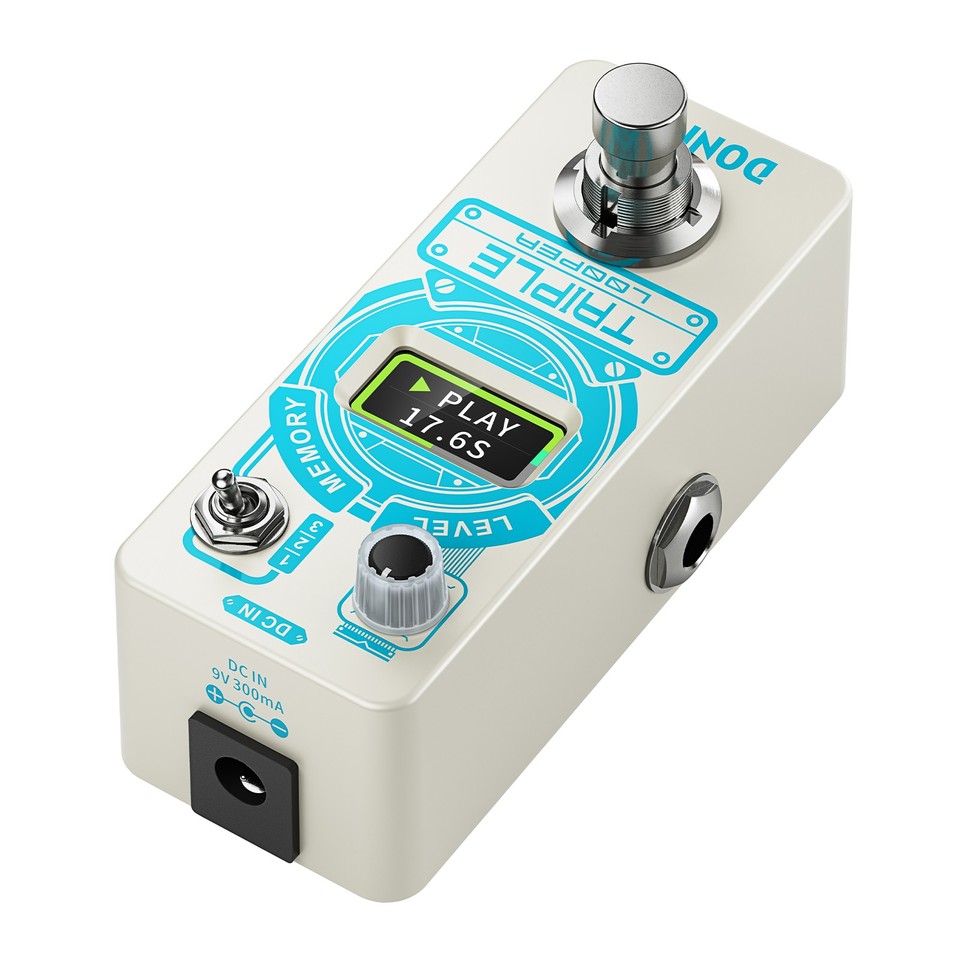 Donner Triple Looper Guitar Effect Pedal 90 mins Looping Time with ...