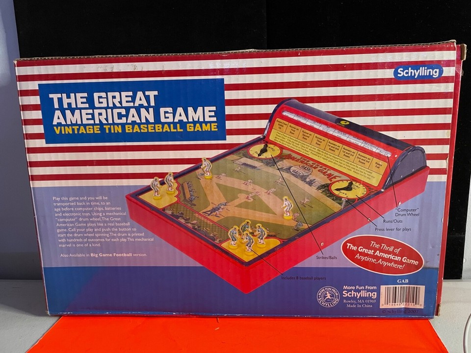 The Great American Game Vintage Tin Baseball Game Schylling | eBay
