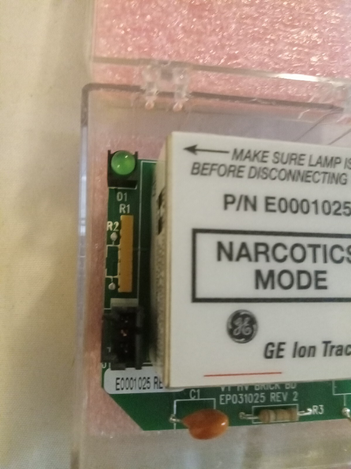 GE ION TRACK Narcotics Mode Model E0001025 GMA10-1K4PS for sale online ...