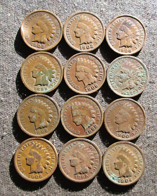 OLD COINS UNITED STATES OF AMERICA 1 CENT INDIAN HEAD PENNY 1882-1906 ...