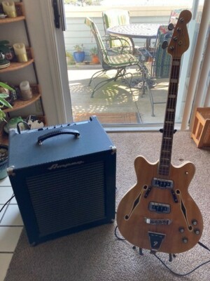 Fender Coronado II Bass, excellent condition, with Ampeg B100R ...