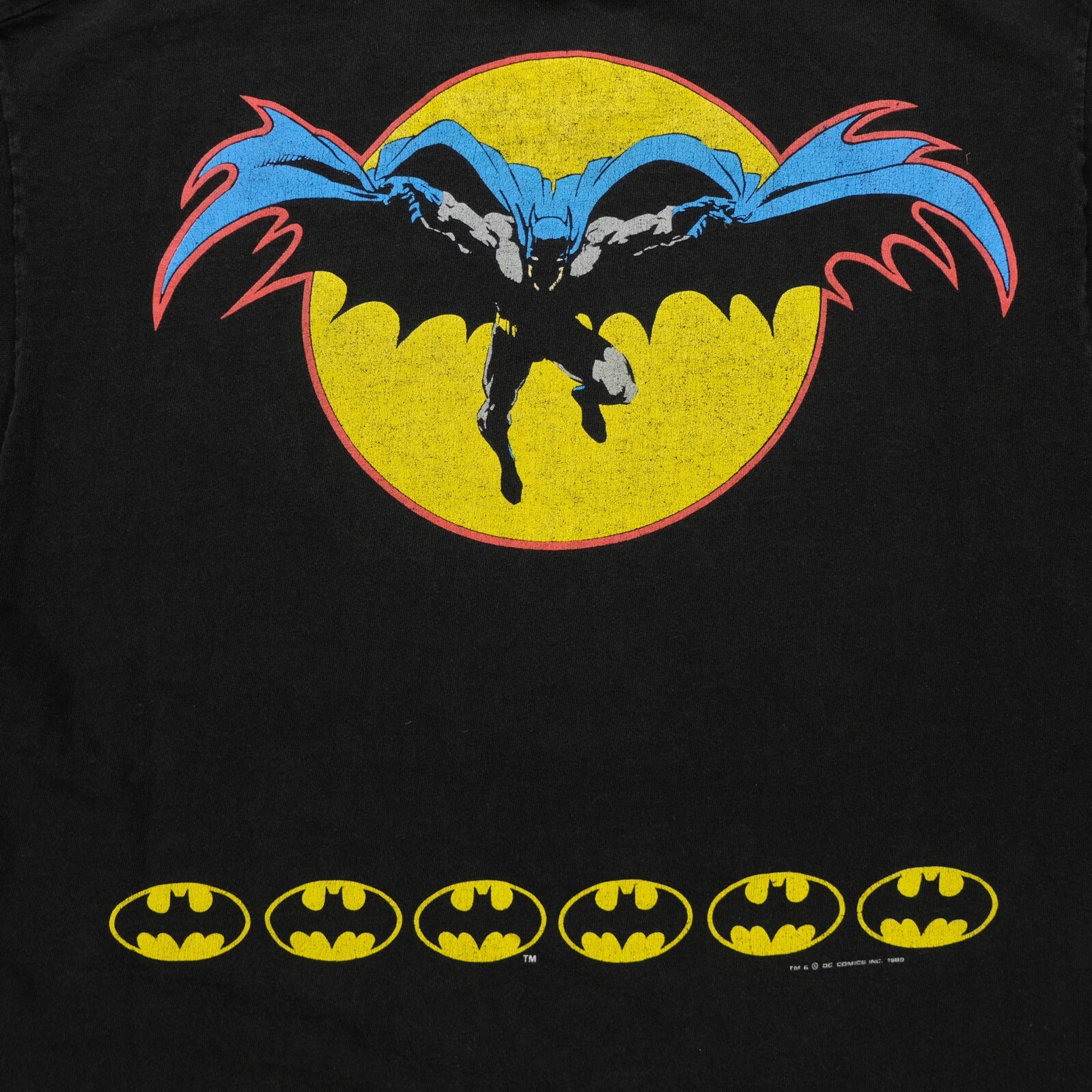 Rare VTG Batman Bat Signal 1989 Single Stitched T Shi… - Gem