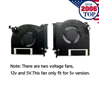 New CPU+GPU Cooling 5V Fan for Dell Alienware M15 R2 0X9FRW ...