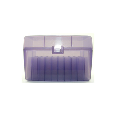 FSR Plastic Ammo Box Large Rifle 50 Rd Translucent Purple FS-110017 | eBay