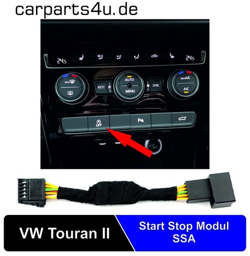 VW Touran II SSA Start Stop Automatik Modul Plug & Play Memory-Funktion ...