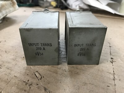Western Electric | 289A Pair of Input Transformers | eBay