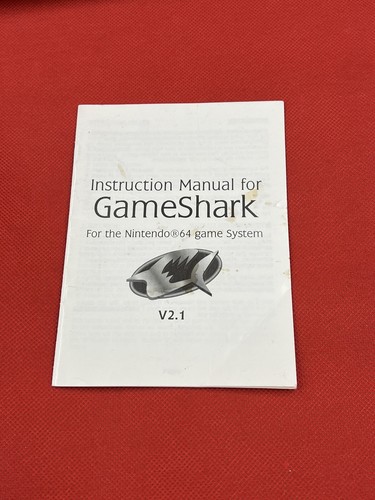 GameShark Instruction Manual / Booklet For Nintendo 64 N64 Game System ...