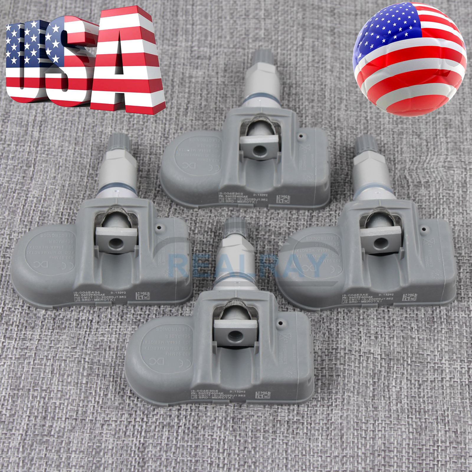 Set of 4 TPMS 56029400AC Tire Pressure Sensor for 2008-20 Dodge ...