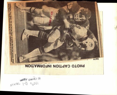 Vintage Press Photo Football 1982 NFL Miami Dolphins Chiefs Gary Spani ...