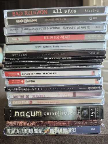 Hardcore Punk Metal Emo CD Lot/bundle Nyhc Madball Cro mags Sxe Saves ...