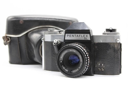PENTAFLEX SL Film Camera Meyer-Optik Gorlitz Domiplan 50mm F2.8 Lens ...