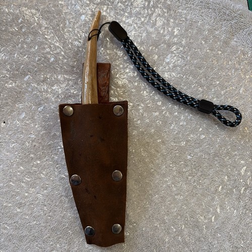 Custom Handmade Knife With Antler Handle, Made From Schrade Avatar ...