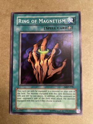 Yugioh! Ring of Magnetism MRD-139 - Unlimited - Common - Metal Raiders ...