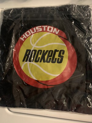 New NBA Houston Rockets Basketball Backpack, Draw String Gym Bag Black ...