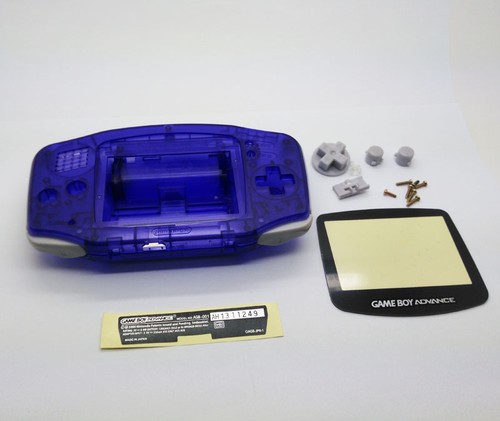 Transparent Clear Blue Full Housing Shell Pack for Nintendo Gameboy ...