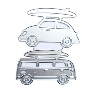 Car with Board Metal Cutting Dies Embossing Stencil Album Template | eBay