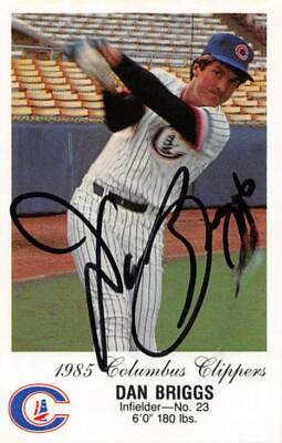 Dan Briggs autographed Baseball Card 1985 Police Crime Prevention Minor ...