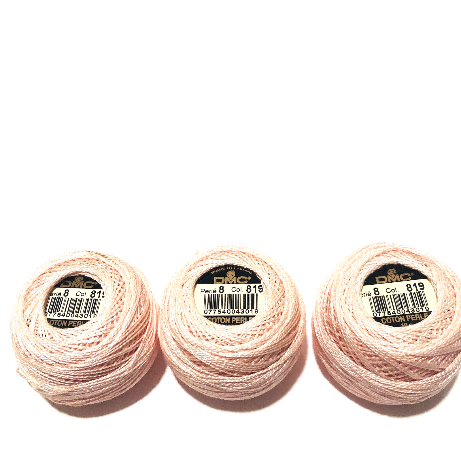 DMC Coton Perle Thread Size 8 819 Light Pink Cotton Needlepoint France ...