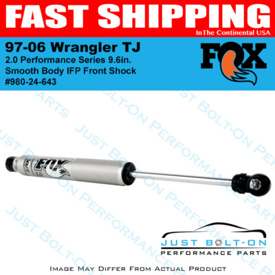Fox 97-06 Wrangler TJ 2.0 Performance Series 9.6in. Smooth Body IFP ...