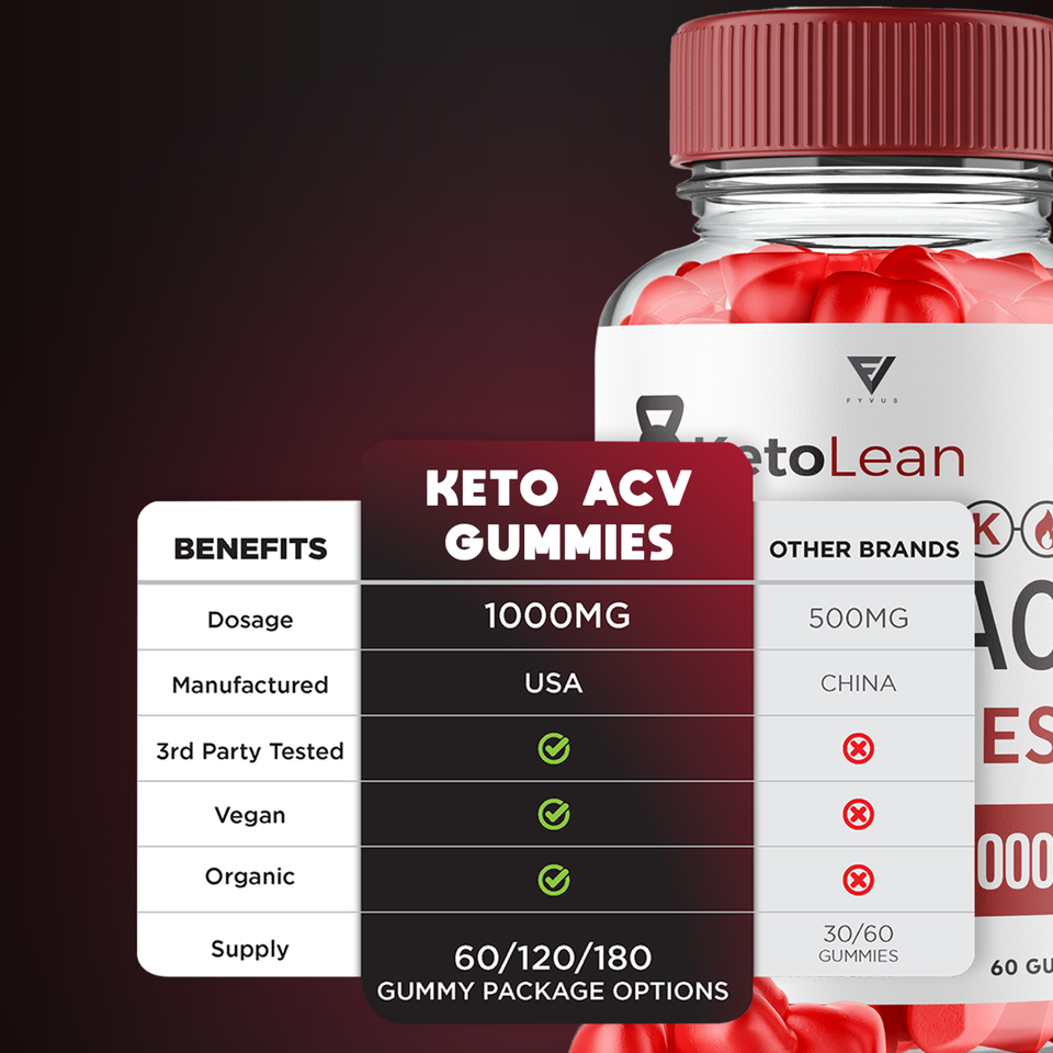 Keto Lean ACV Gummies, Keto Lean Supplement for Wellness (60 Gummies ...