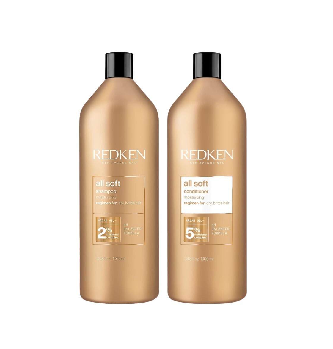 REDKEN All Soft Shampoo and Conditioner Set 33.8oz 1 Liter EACH | eBay
