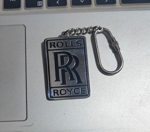 Vintage Type Rolls Royce Car RR Keychain Key Ring Double Sided Brass ...