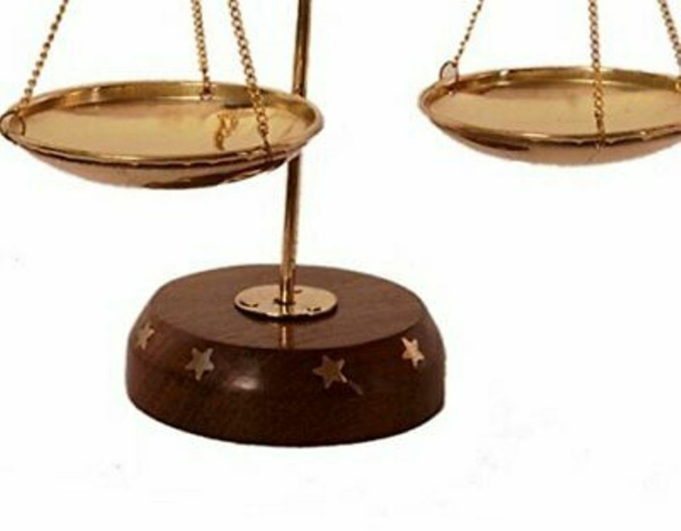7" Vintage Brass Weighing Scale Balance Handmade Tarazu Home ...