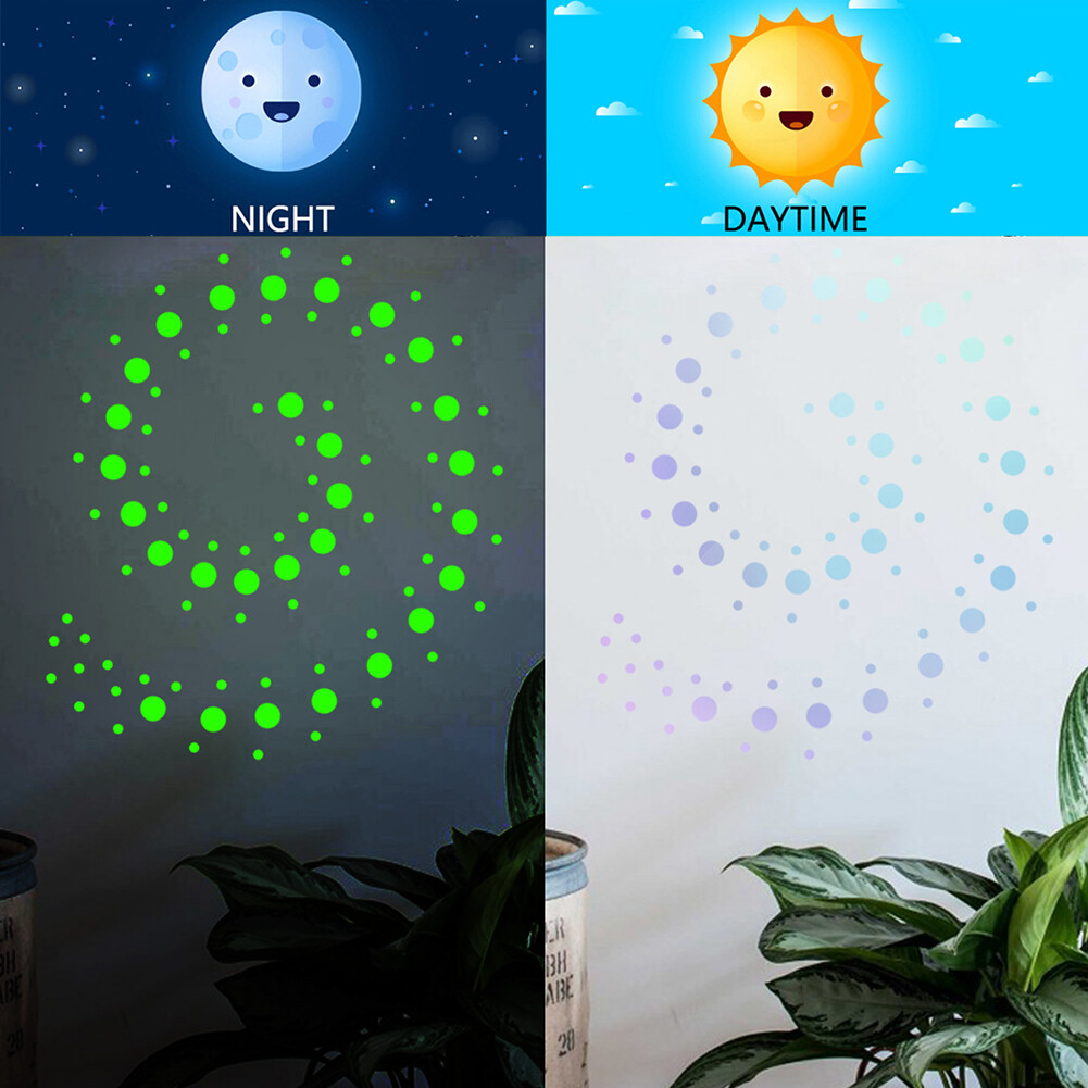 Glow Sticker Fluorescent Luminous Decals for Home Office Door Window ...