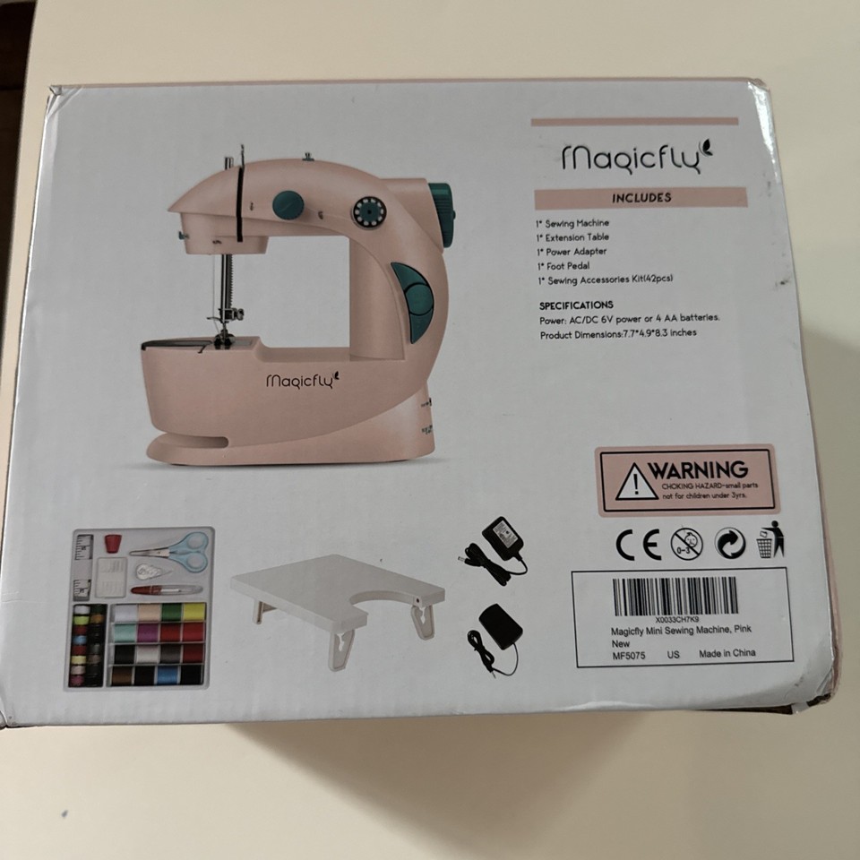 Magicfly Pink Mini Sewing Machine with Accessory Kit | eBay